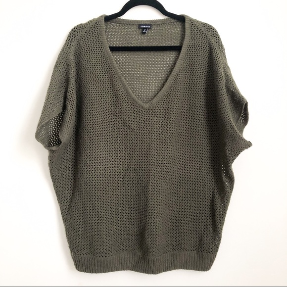 torrid | Tops | Torrid Green Knit Netted Mesh See Through Top 2x | Poshmark
